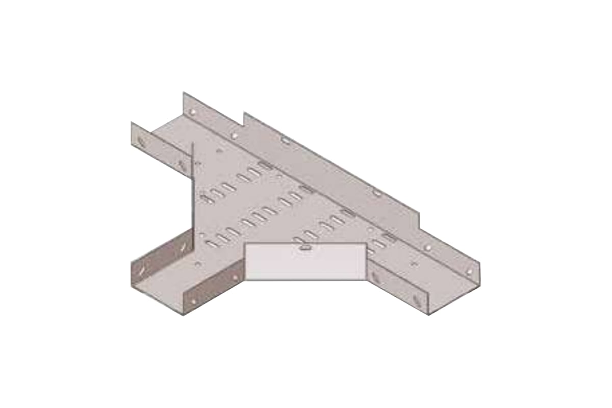 Лоток тройниковый замковый АО "КЗЭМИ" ОТЗ 300x60, перфорированный, УТ1 ...
