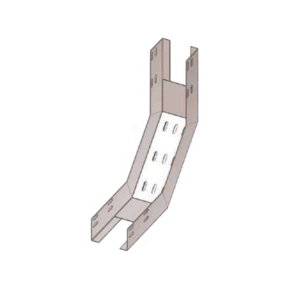 Лоток перфорированный АО "КЗЭМИ" КП 200x65-90 УТ1,5 для поворота трассы ...