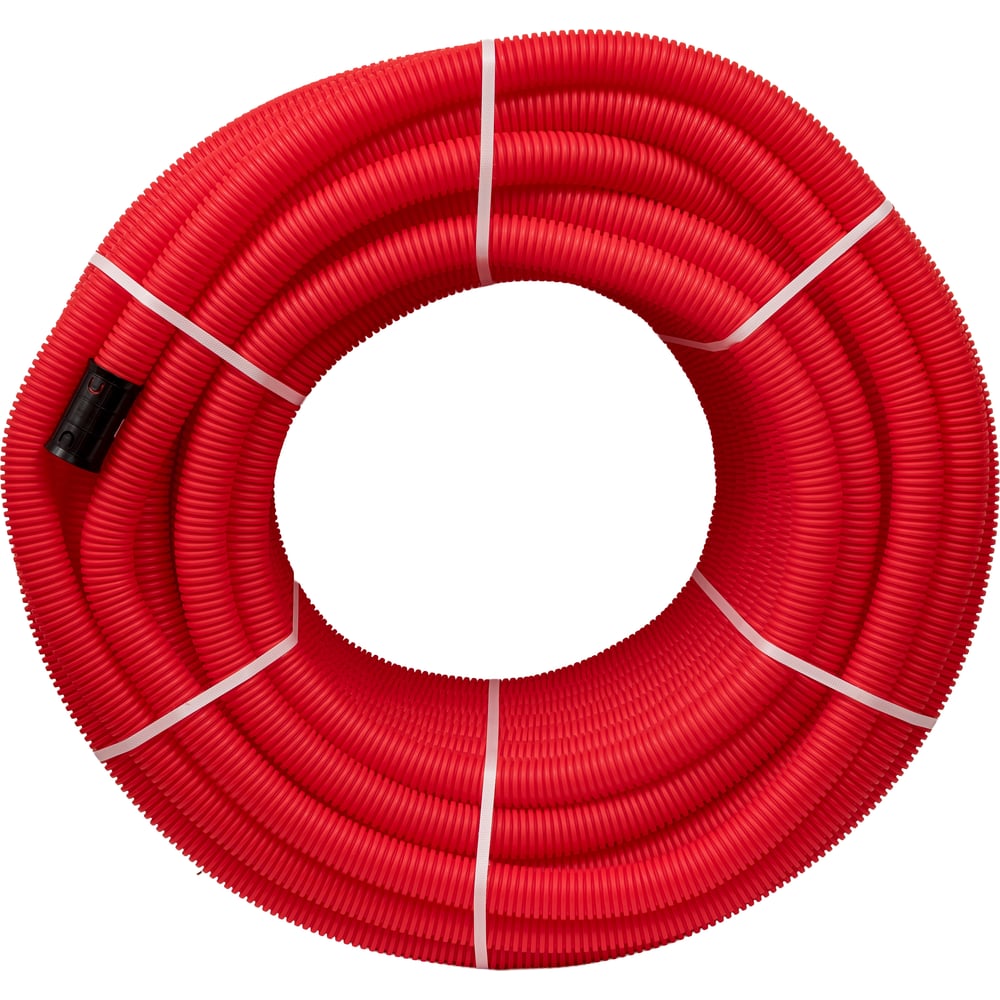 Gigant Труба гофрированная двустенная ПНД гибкая красная D50 с зондом ...