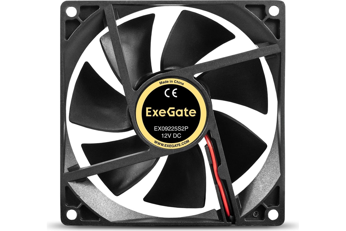 Вентилятор ExeGate EX09225S2P 12В DC, 92x92x25 мм, Sleeve bearing ...