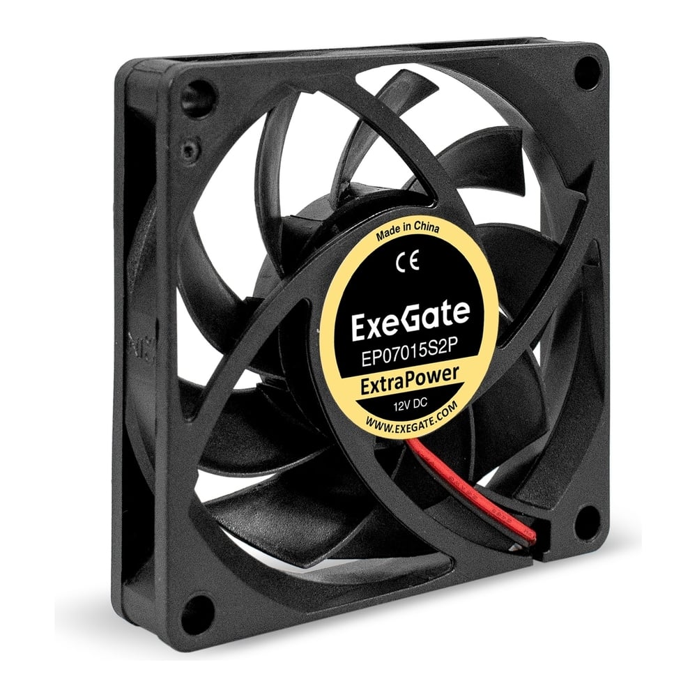 Вентилятор ExeGate ExtraPower EP07015S2P 12В DC, 70x70x15 мм, Sleeve ...