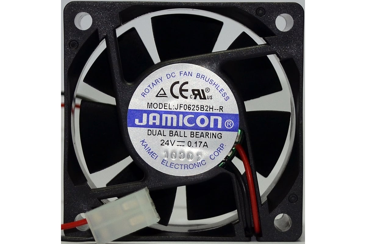 Вентилятор Jamicon JF0625B2H 60х60х25 24В с разъемом 2 конт.MOLEX 5239 ...