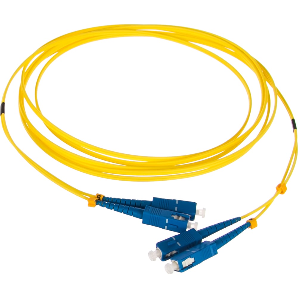 Соединительный волоконно-оптический шнур NIKOMAX желтый, 3м NMF-PC2S2C2 ...