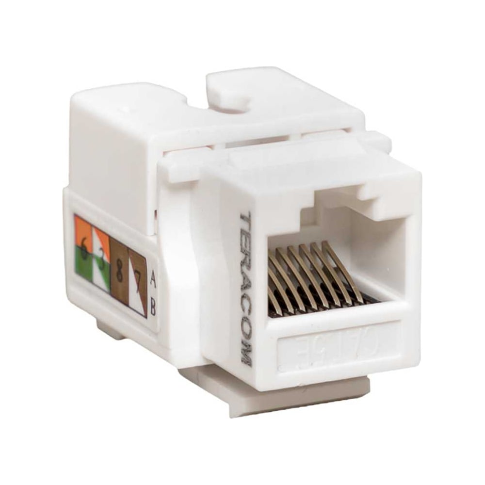 Модуль Keystone EKF teracom pro cat.5e rj-45 неэкранированный 110 idc 90 градусов белый TRP-KSTN ...
