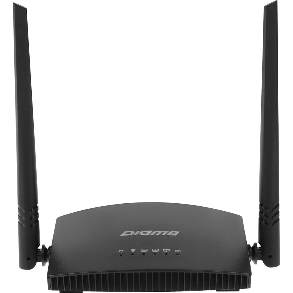 Беспроводной роутер DIGMA DWR-N301 N300 10/100BASE-TX черный (упак.:1шт) 1787694 - выгодная цена ...