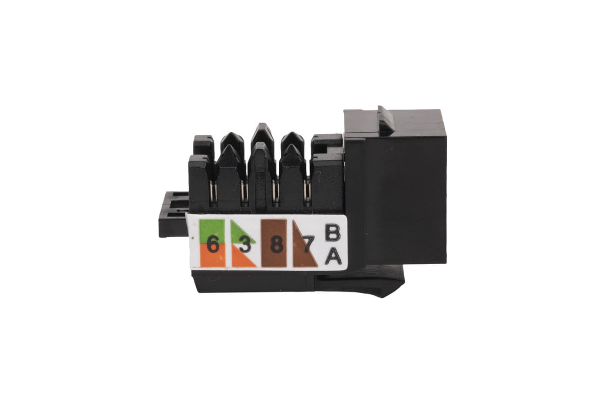 Вставка Keystone Jack RJ-45 WRline WR-KJ-RJ45-C5E-90-SW-BK 90 градусов ...