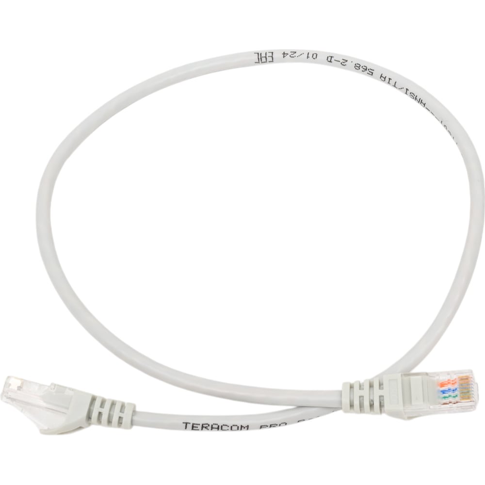 Неэкранированный патч-корд EKF TERACOM PRO Cat.5E UTP оболочка PVC серый (0,5м) TRP-5EUTP-PVC ...