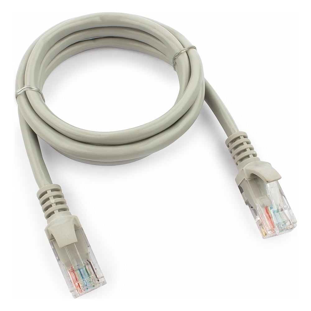 Многожильный патч-корд Cablexpert UTP кат.5e, 1м, литой, серый PP12-1M ...