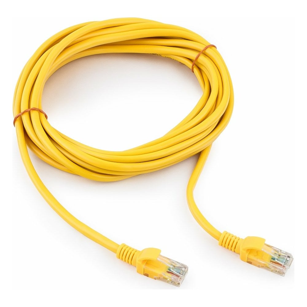 Многожильный патч корд Cablexpert Utp кат 5e 5м литой жёлтый Pp12 5m Y выгодная цена