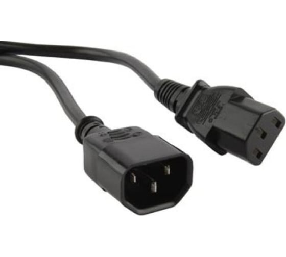 Кабель питания Filum пвс ап 3x1 0 с13 C14 220 250в 10а чёрный 0 5м Fl Pc C13 C14 C1 0 5 Bk