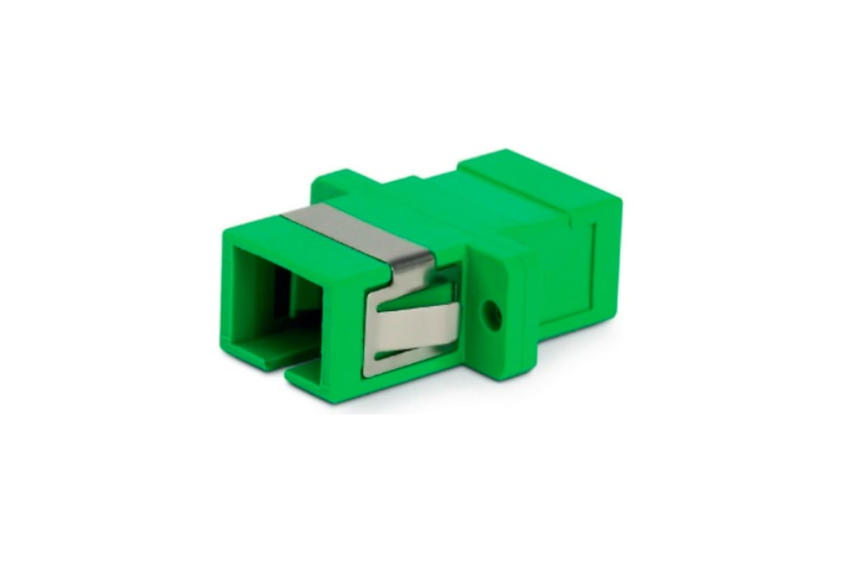 Оптический проходной адаптер Hyperline FA-P11Z-SC/SC-N/BK-GN SC-SC, SM, simplex, корпус ...