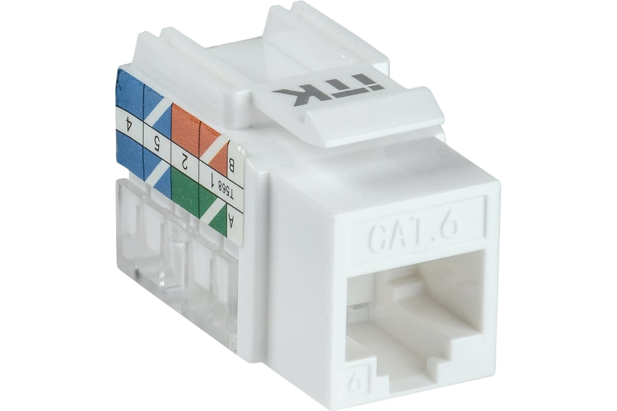 Модуль ITK Keystone Jack категория 6 UTP 110 IDC 90 град. CS1-1C06U-11 ...