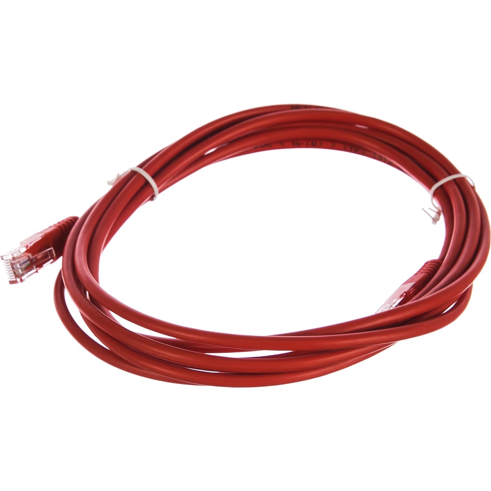 Шнур Netlan U Utp 4 пары категория 5e Pvc красный 3м 10шт Ec Pc4ud55b Bc Pvc 030 Rd 10
