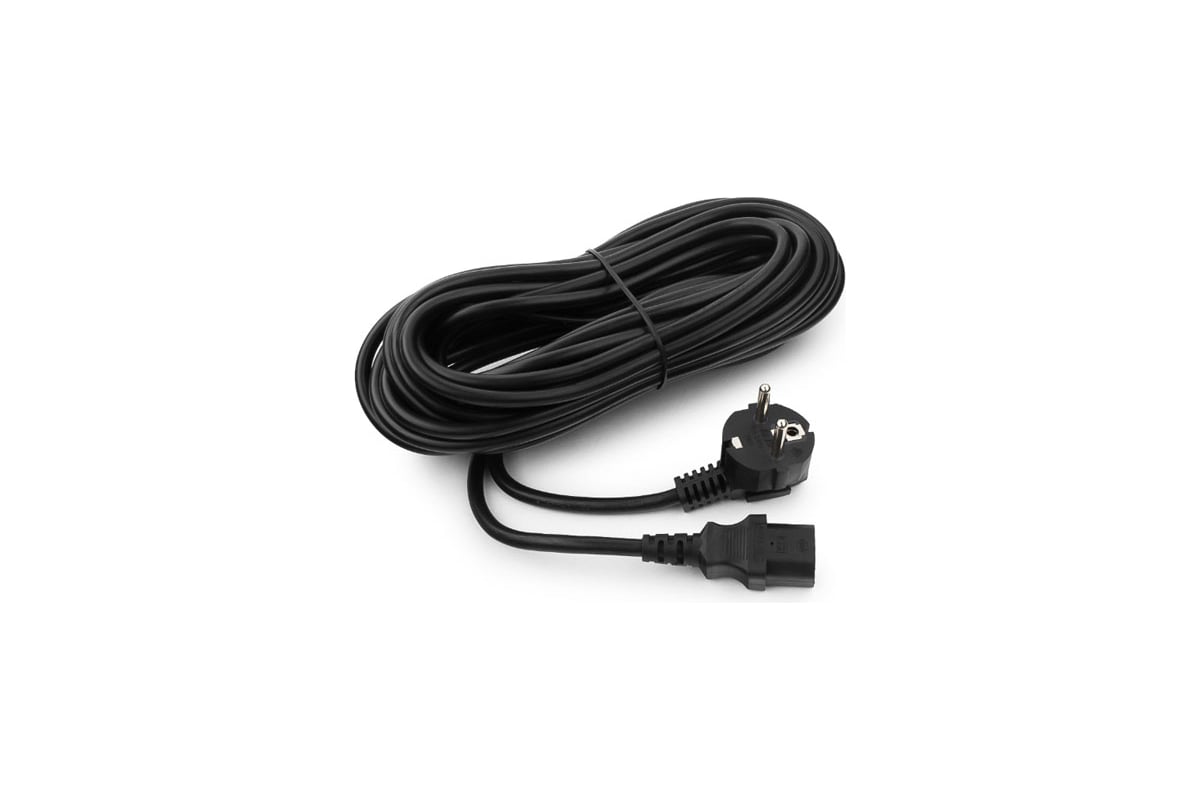 Кабель питания Cablexpert Schuko-C13, 10м, 3x1кв.мм, черный, с ...