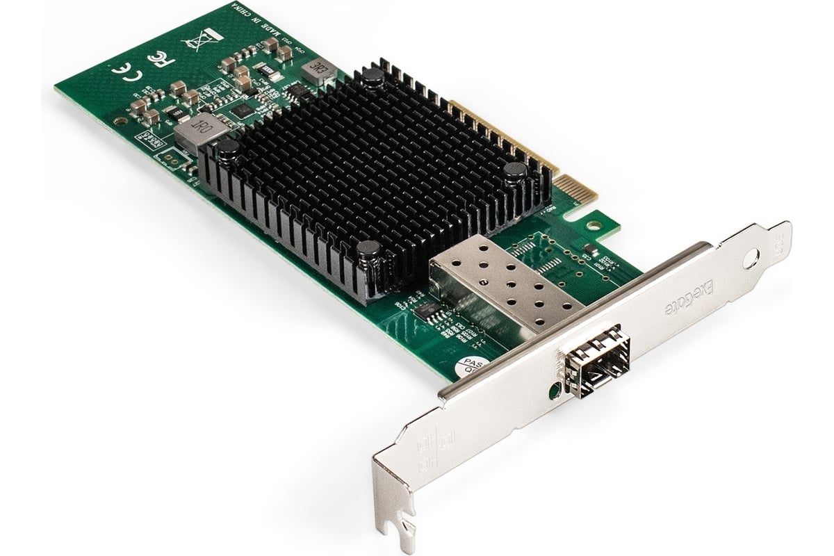 Сетевой адаптер ExeGate EXE-X520-DA1 PCI-E x8 v3.0, порты 1xSFP+ 10Gb s ...