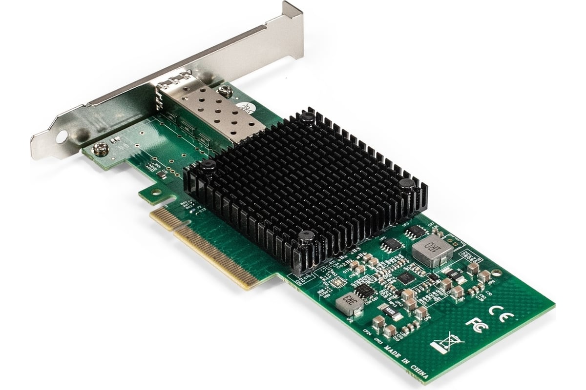 Сетевой адаптер ExeGate EXE-X520-DA1 PCI-E x8 v3.0, порты 1xSFP+ 10Gb s ...