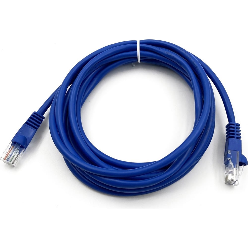 Патч корд Buro Utp 4 пары Cat5e Cca Molded 3м синий Rj 45 M Rj 45 M