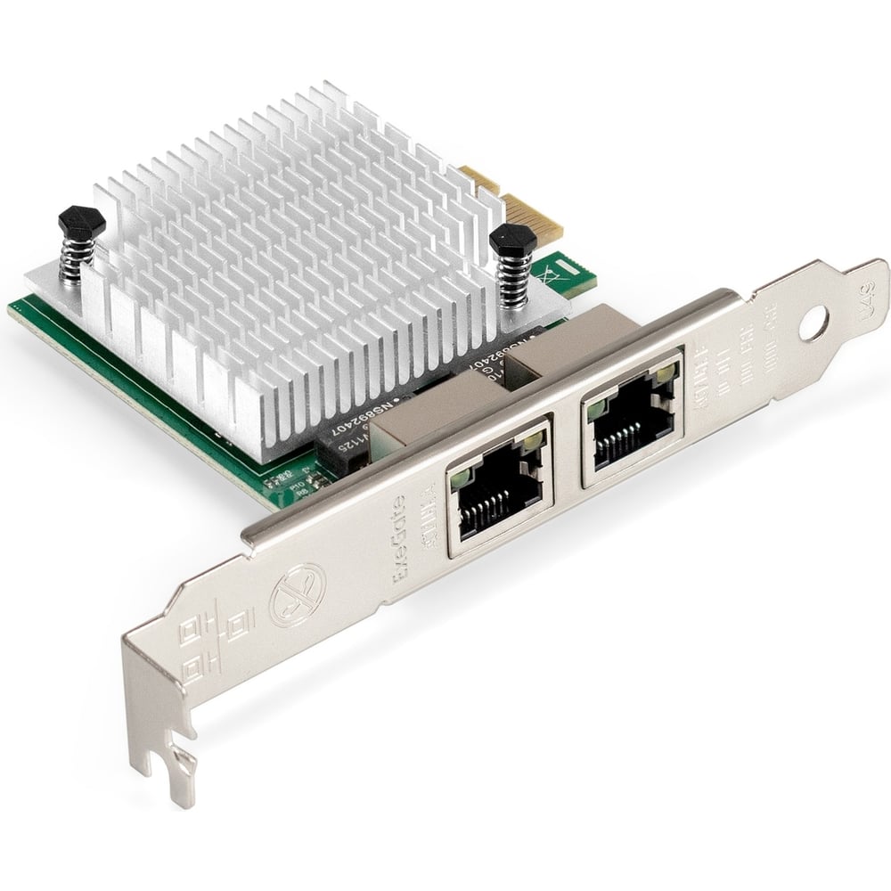 Сетевой адаптер ExeGate EXE-562 PCI-E x1 v2.0, 2xRJ45, UTP 10 100 ...