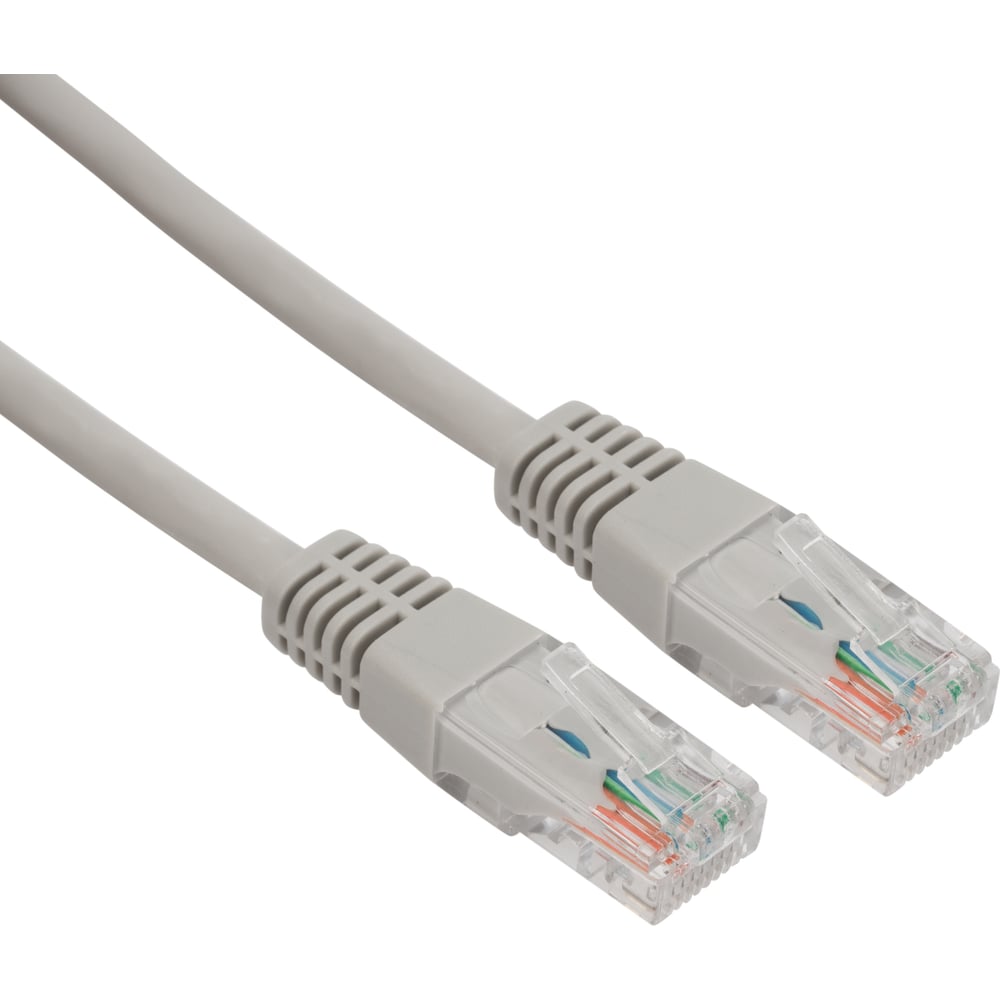 Патч-корд REXANT U/UTP RJ45-RJ45, CAT 5e, LSZH серый, 1 м 18-8002 - выгодная цена, отзывы ...