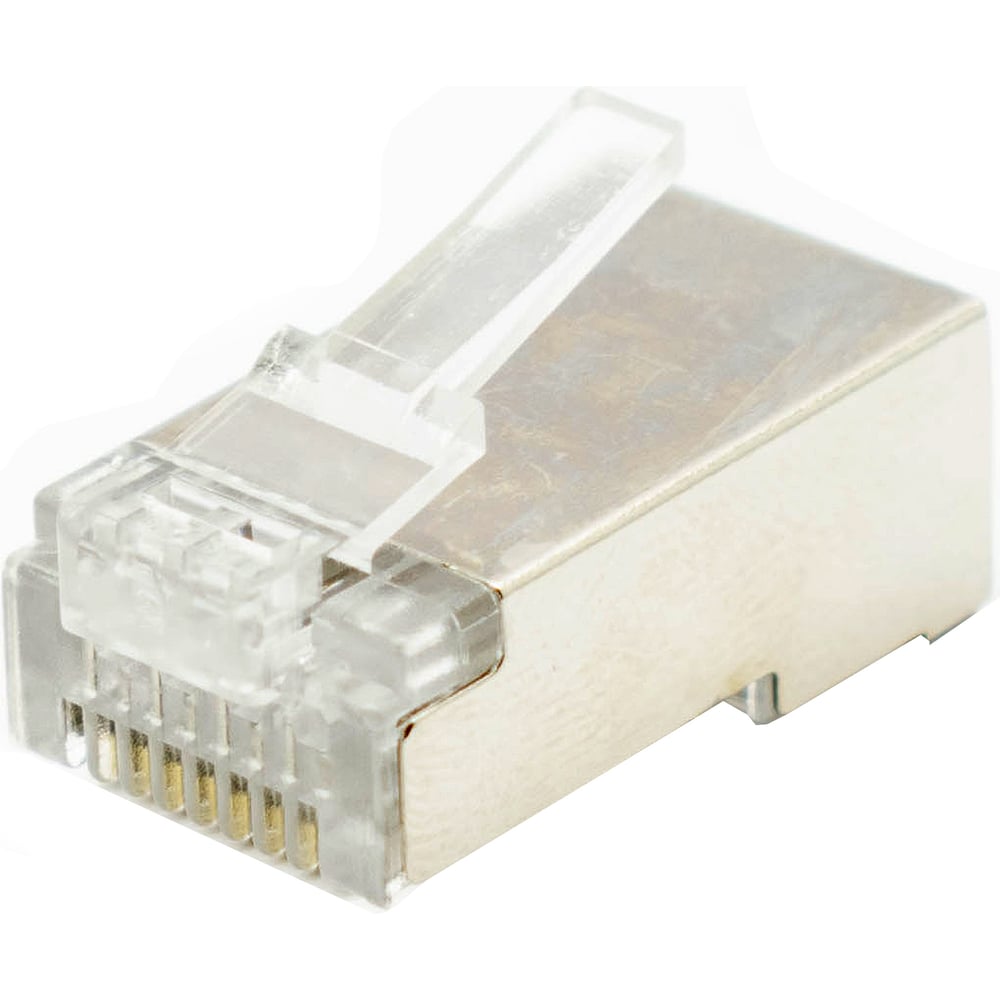 Компьютерный коннектор Oxion Rj 45 8p8c Ftp Cat 6 100 шт пакет арт Ox Rj 45cat6shldpb Ox