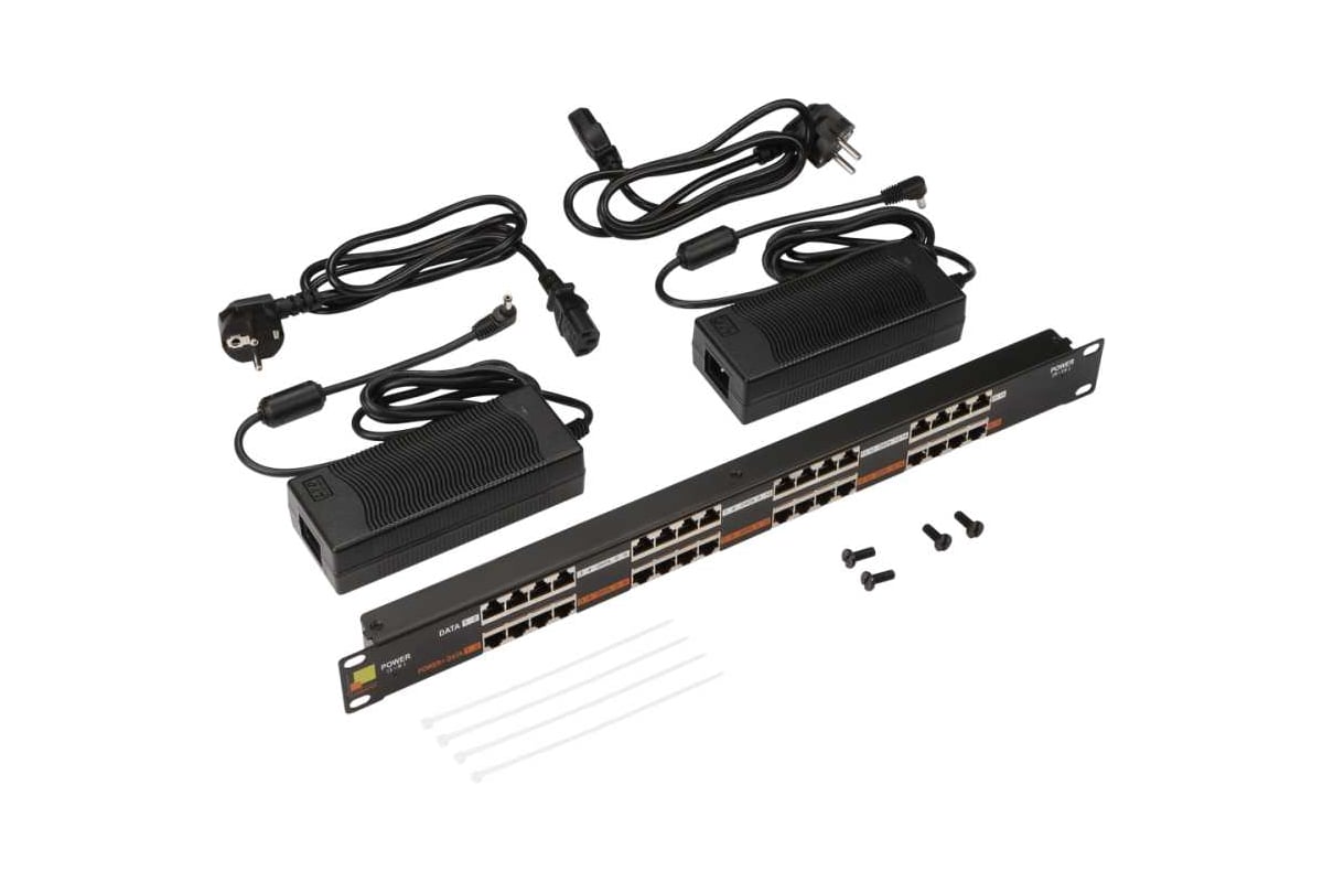 Панель LANMASTER POE, 16 портов, 48V, 7.5W, с адаптером, LAN-PP16-POE/A - выгодная цена, отзывы ...