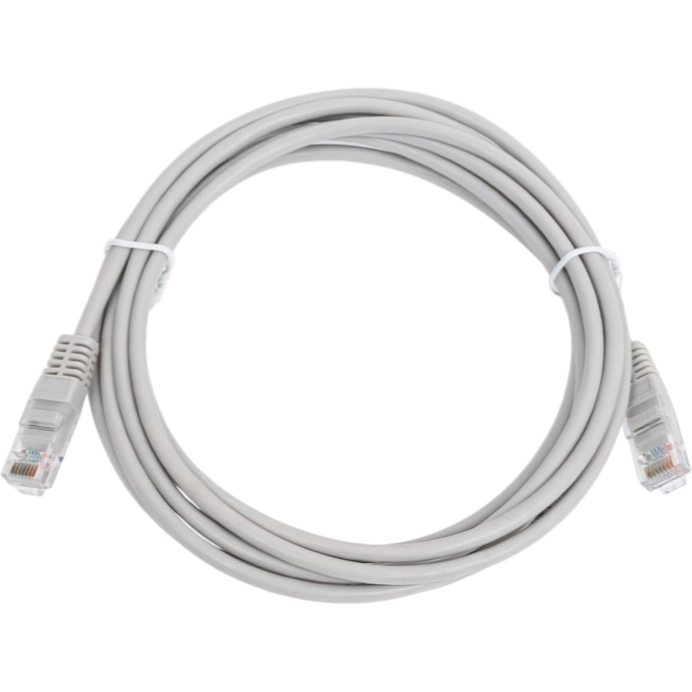 Шнур U/UTP NETLAN 4 пары, Кат.5e, PVC, серый, 3м, 10шт. EC-PC4UD55B-BC-PVC-030-GY-10 - выгодная ...