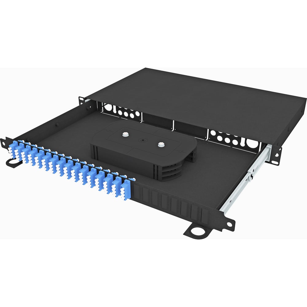 Оптический стоечный выдвижной кросс TopLAN 19, укомплектованный, КРСв ...