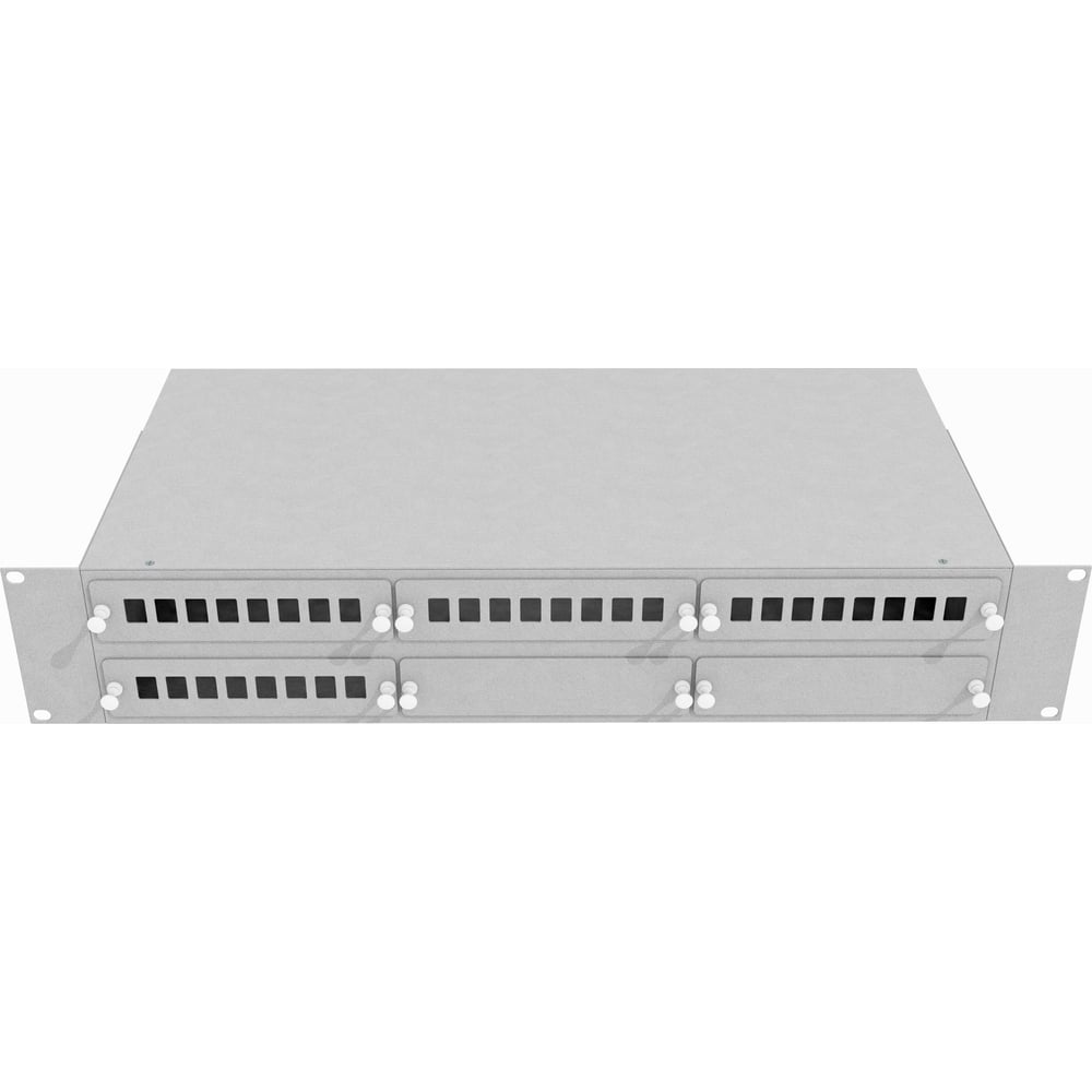Оптический стоечный кросс TopLAN 19, 32 SC/DLC адаптера, 2U, серый, КРС-Top-2U-32SC/DLC-GY ...