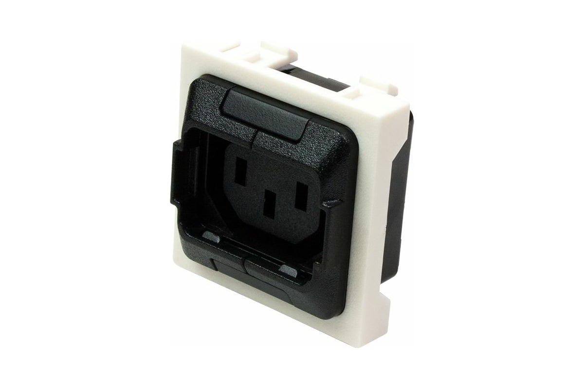 Розетка LANMASTER IEC 60320 C13 с блокировкой, 10A, 250V, формата ...