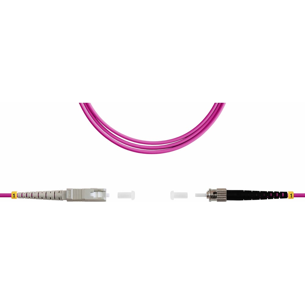 Оптический патч-корд TopLAN симплексный, SC/PC-ST/PC, PC-TOP-OM4-SC/P ...