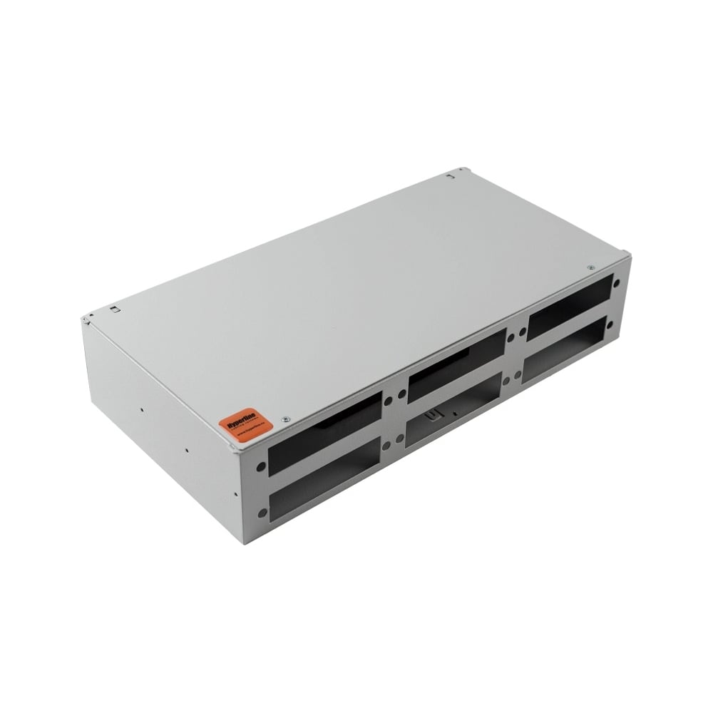 Универсальный оптический бокс Hyperline, FO-19R-2U-6xSLT-W140H42-48UN ...