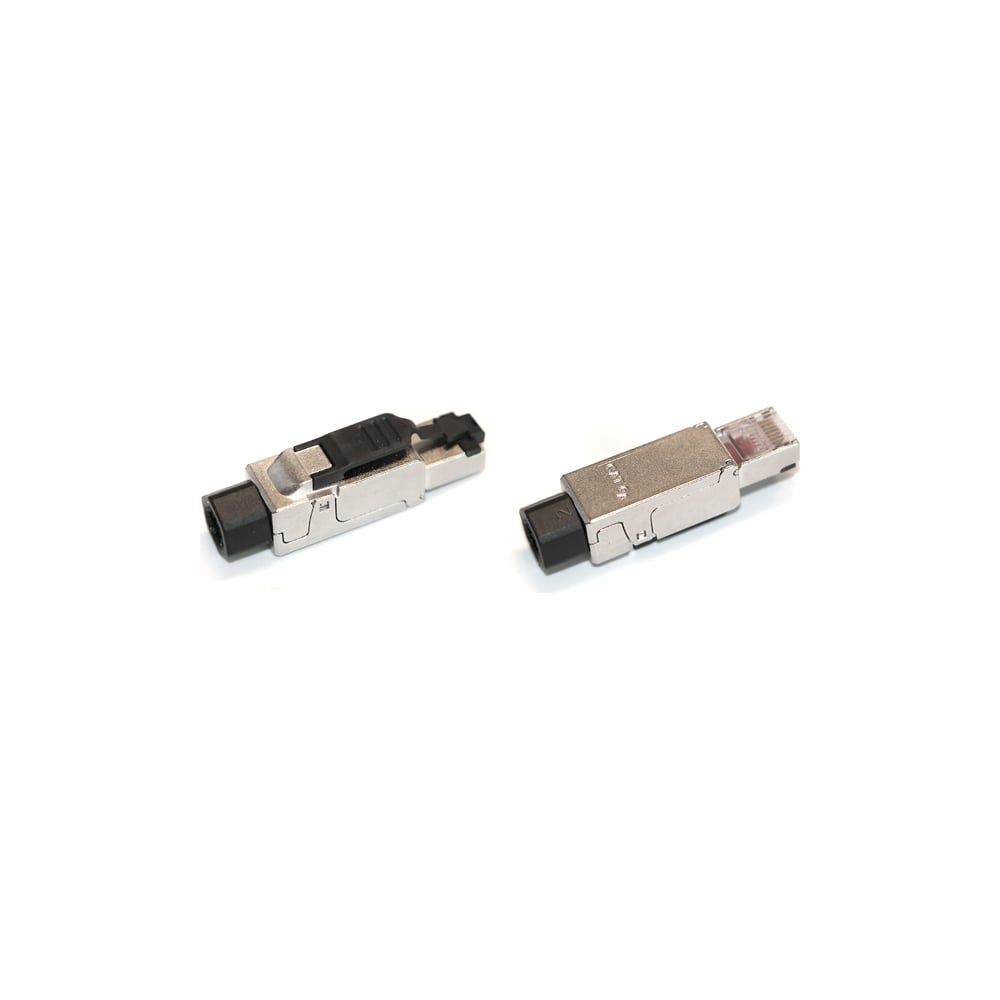 Разъем RJ-45 Hyperline PLUF-8P8C-S-C6A-SH 8P8C под витую пару, полевая ...