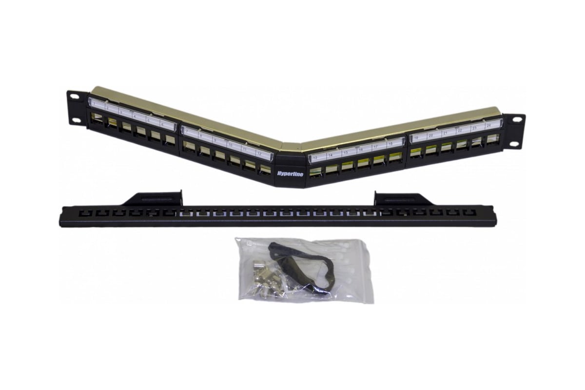 Модульная патч-панель Hyperline PPBL4A-19-24-SH-RM 19, 24 порта ...