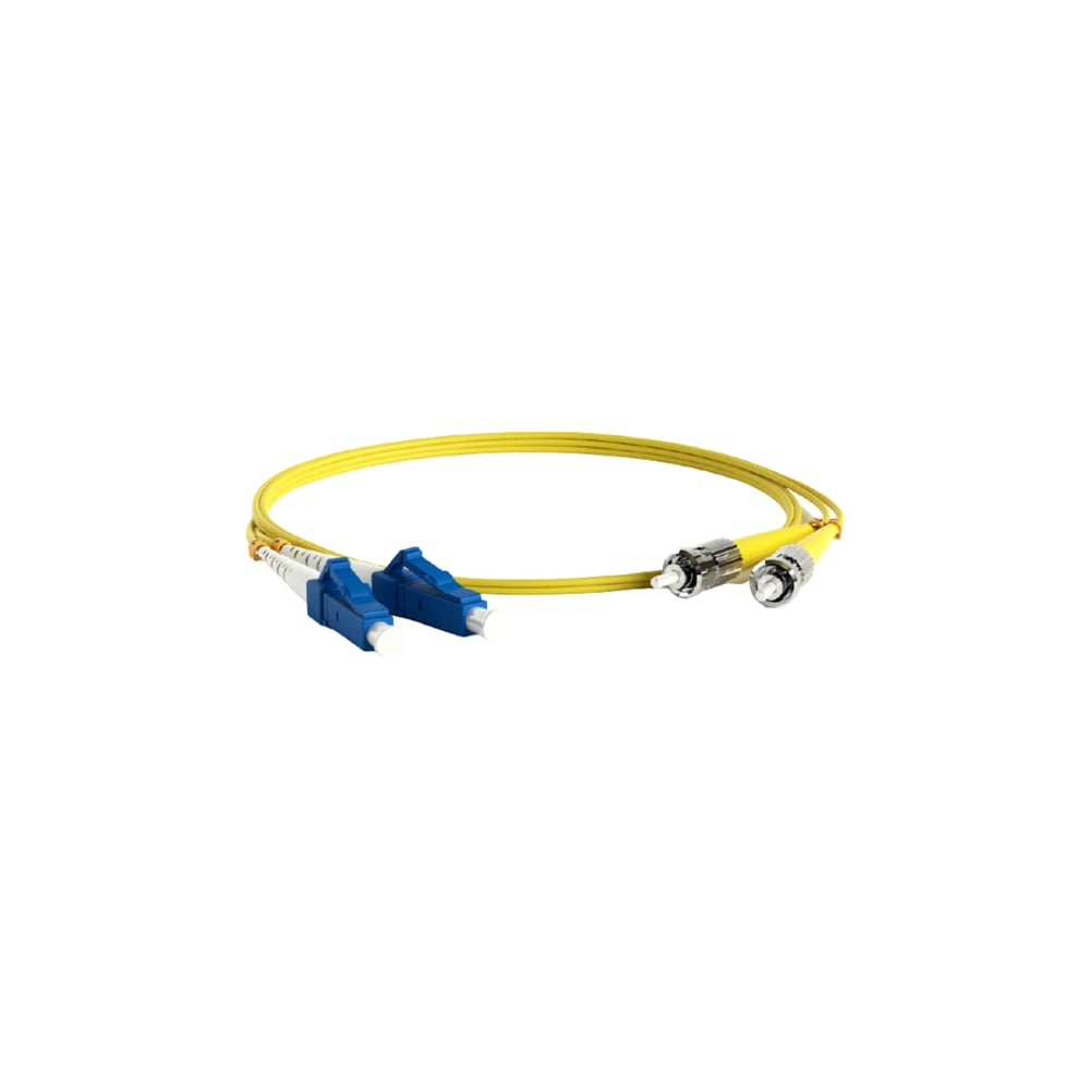 Волоконно-оптический шнур Hyperline FC-D2-9-LC/UR-ST/UR-H-1M-LSZH-YL ...