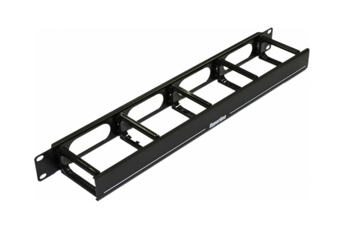 Кабельный организатор с пластиковыми кольцами Hyperline, CM-1U-5R-PL ...