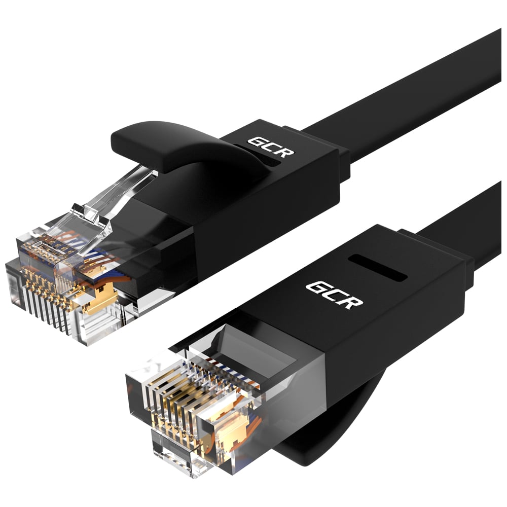 Патч-корд GCR PROF 2.0m, UTP медь кат.6, черный, 30 AWG, 10 Гбит/с ...