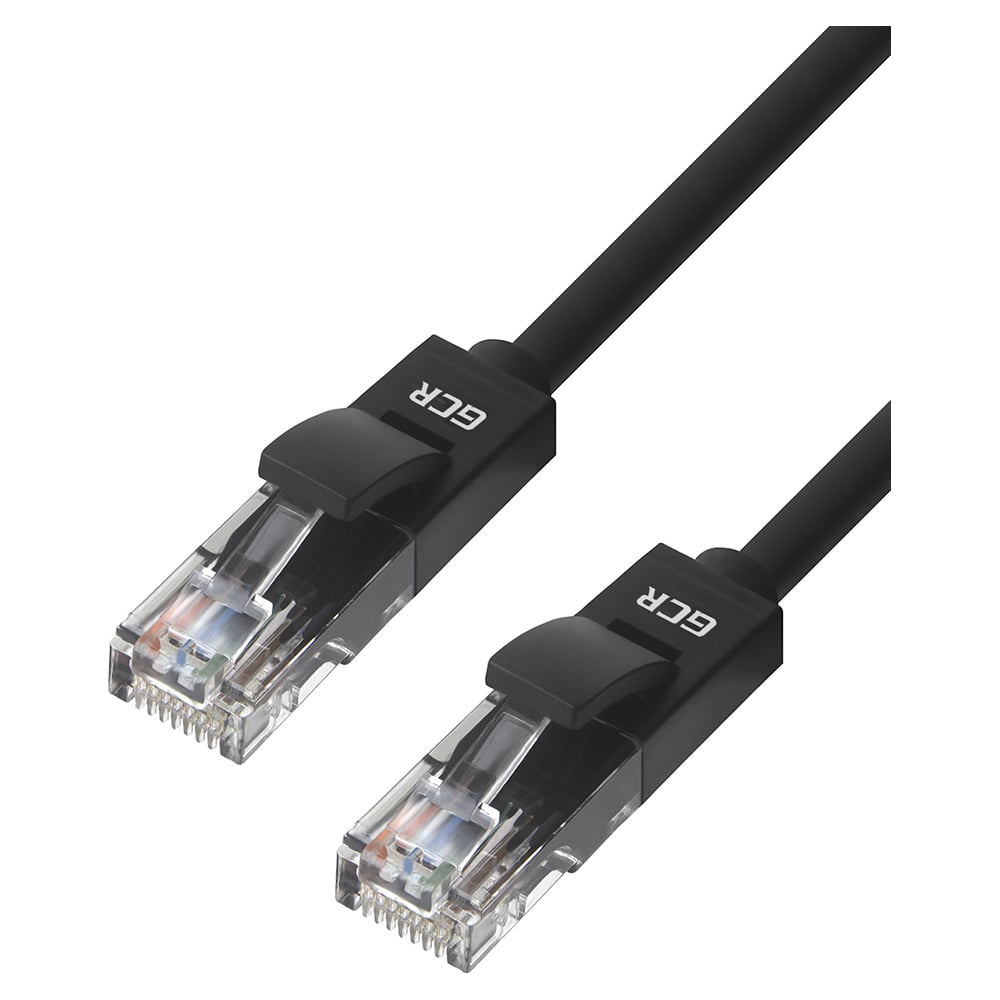 Патч-корд GCR прямой 5.0m UTP кат.5e, черный, 24 AWG, 1 Гбит/с, RJ45 ...