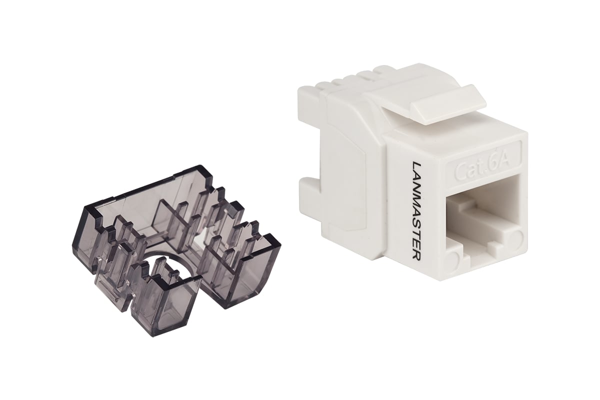 Модуль Keystone LANMASTER RJ45, неэкранированный, категория 6A, без ...