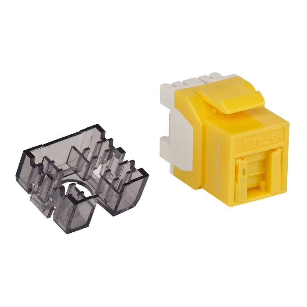 Модуль Keystone LANMASTER RJ45, неэкранированный, кат.5E, со встроенной ...