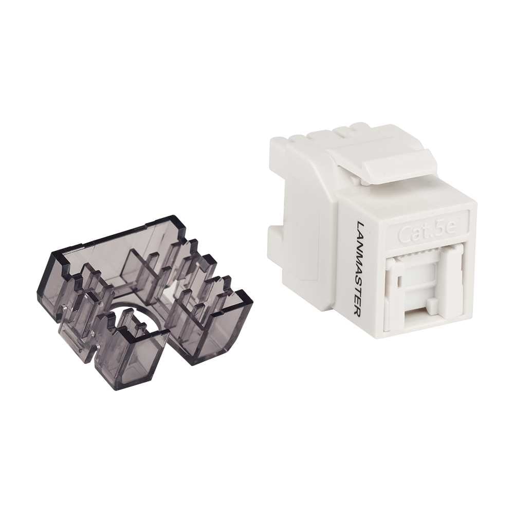 Модуль Keystone LANMASTER RJ45, неэкранированный, кат.5E, со встроенной ...