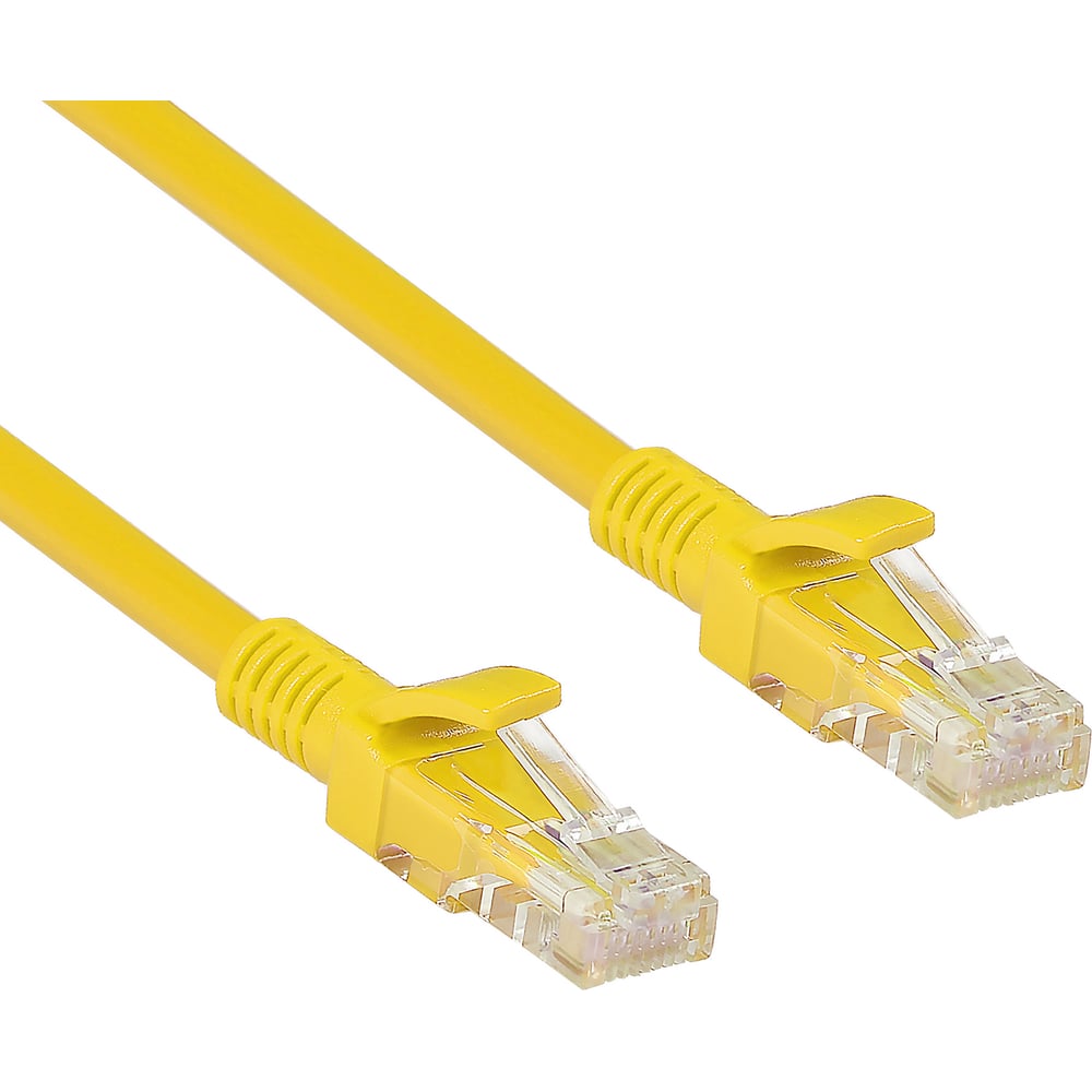 Патч-корд ExeGate UTP-RJ45-RJ45-5e-5M-YL, UTP, cat.5e, 5м, желтый 282031 - выгодная цена, отзывы ...