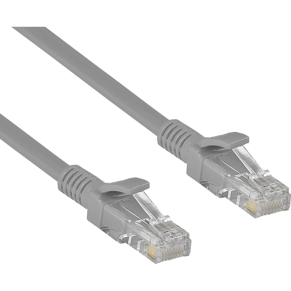 Патч-корд ExeGate UTP-RJ45-RJ45-5e-1M-LSZH-GY, UTP, cat.5e, 1м, серый ...