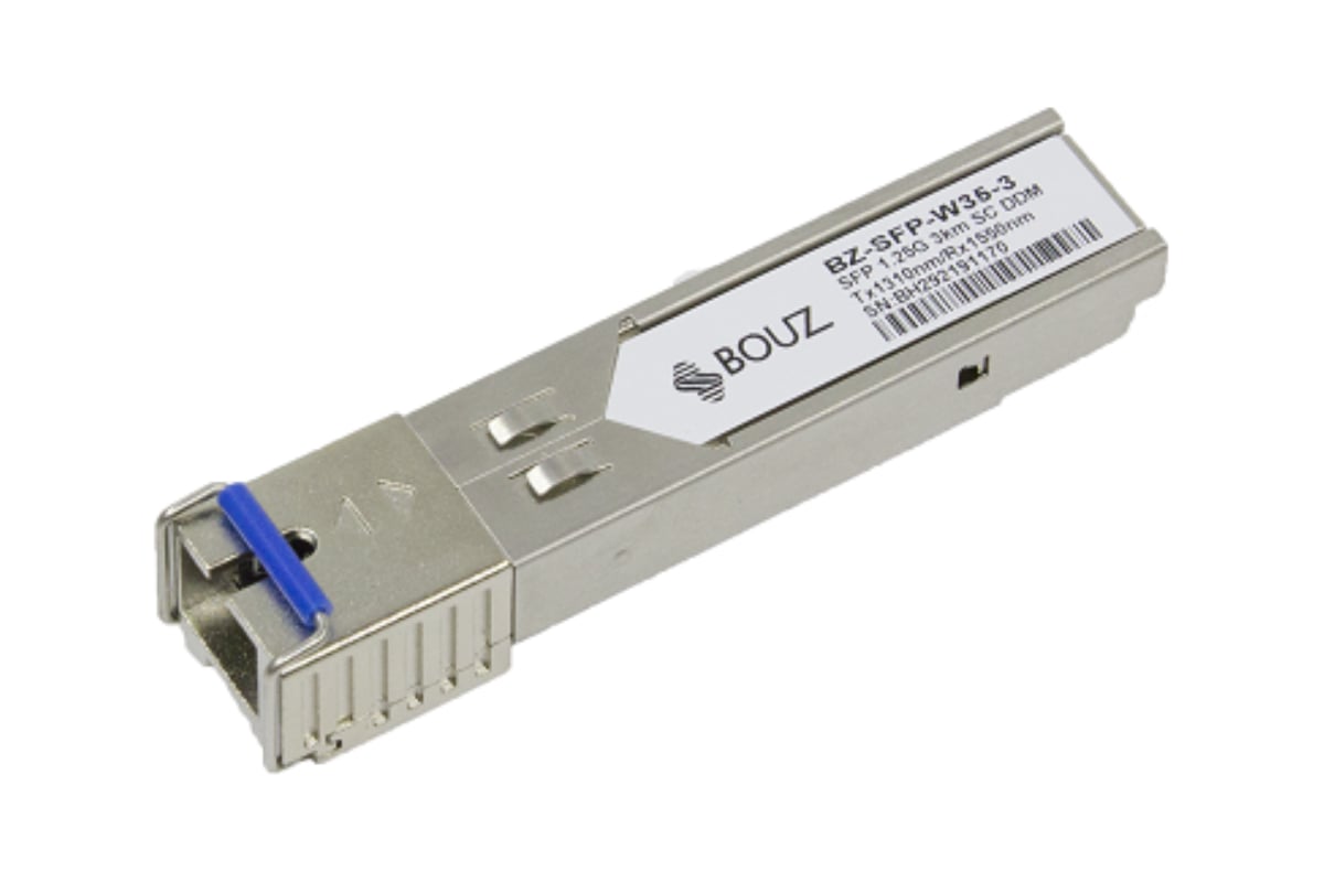 Модуль SFP BOUZ 1.25G WDM до 3км Tx 1310нм/Rx 1550нм SC DDM BZ-SFP-W35 ...