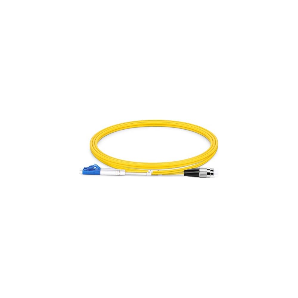 Оптический патч-корд TWT PVC, дуплексный, LC/UPC-FC/UPC, SM OS2, 5.0 м ...