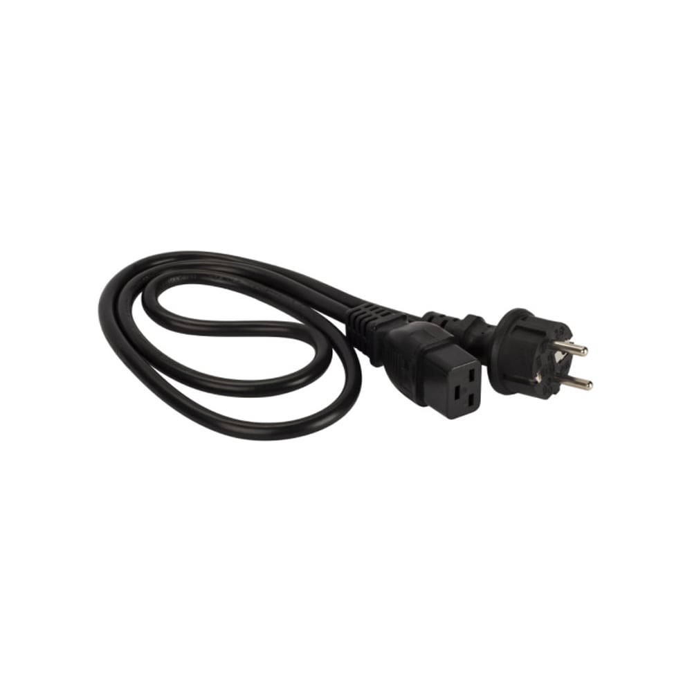 Шнур питания LANMASTER C19-Schuko, 3х1.5, 220В, 16А, 1 метр LAN-PP19/SH-1.0-BK - выгодная цена ...