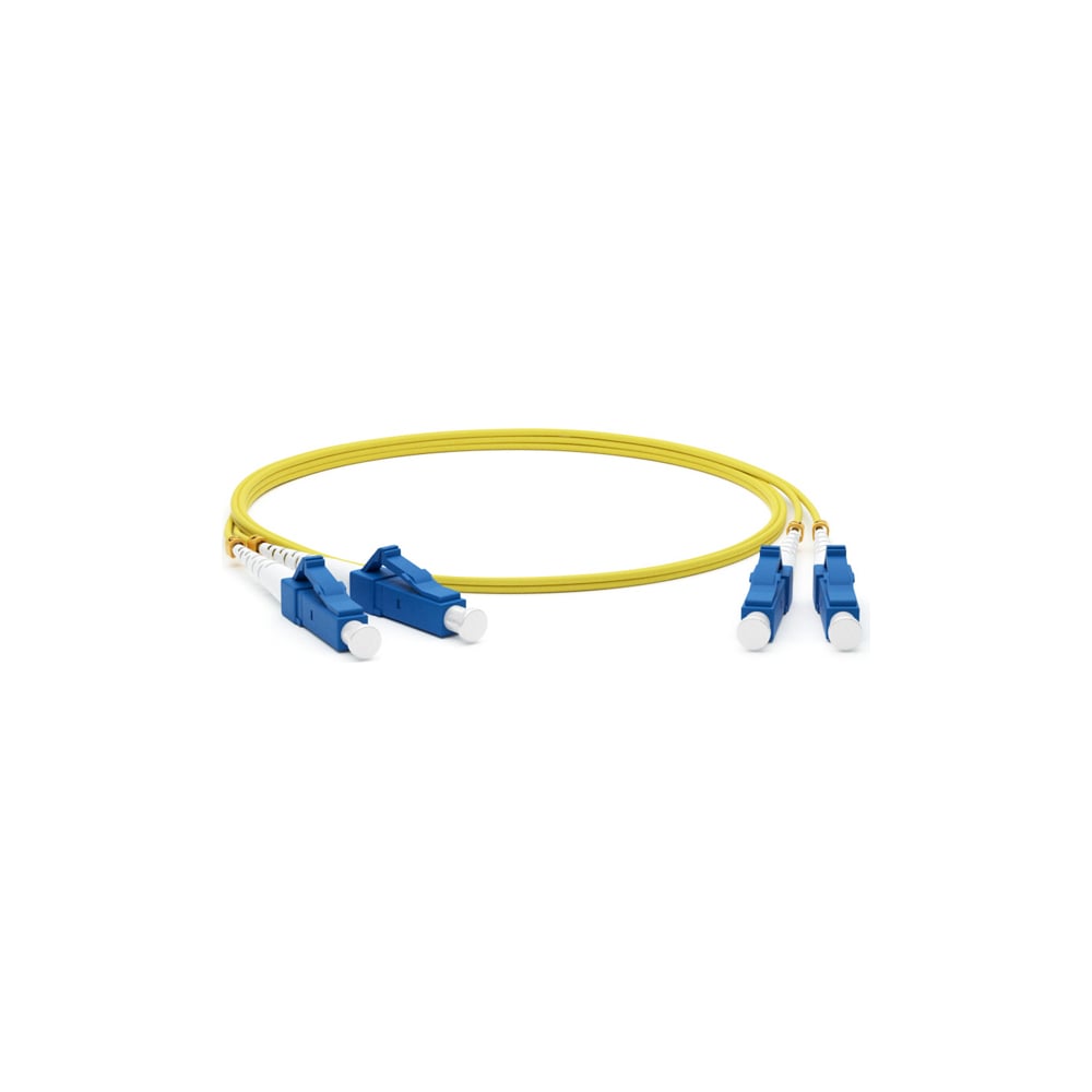 Патч-корд Hyperline FC-D2-9-LC/UR-LC/UR-H-15M-LSZH-YL волоконно ...