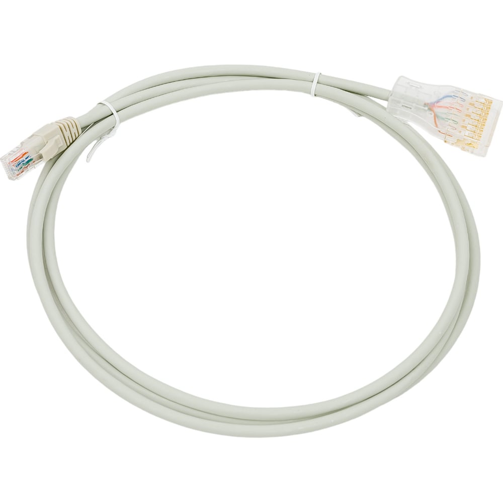 Патч-корд Hyperline PC-110-RJ45-4P-C5e-2M-LSZH-GY 110 тип - RJ-45, 4 ...