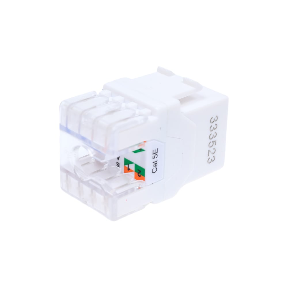 Вставка Keystone Hyperline KJ8-8P8C-C5e-180-WH Jack RJ-45(8P8C ...