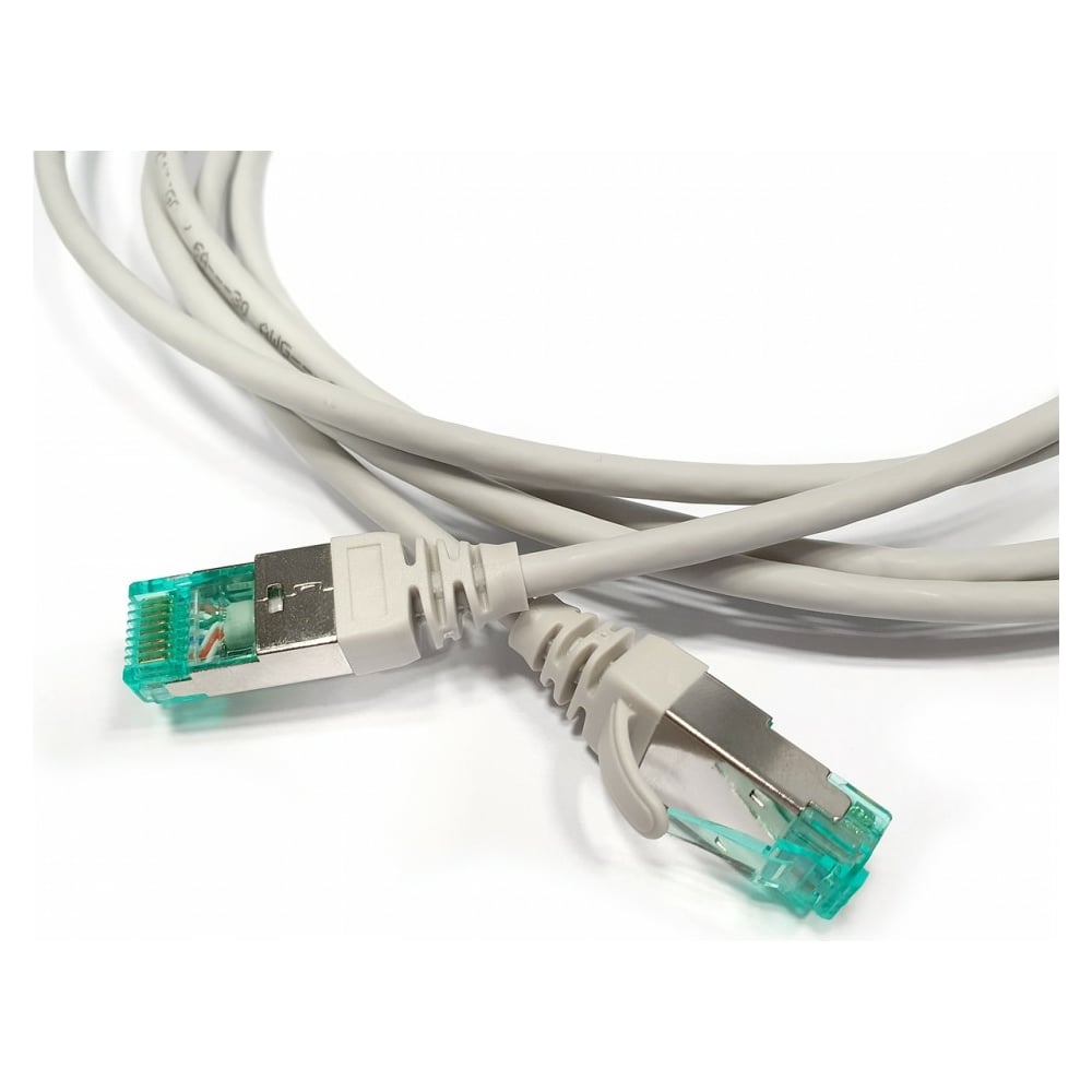 Патч-корд Hyperline PC-LPT-SFTP-RJ45-RJ45-C6A-1.5M-LSZH-GY S/FTP ...