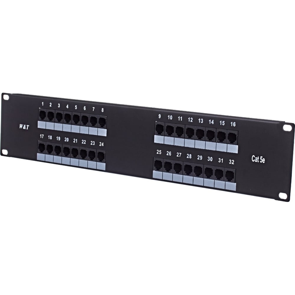 Патч-панель W&T 19", 32 порта RJ-45, 5E WT-2064-32P - выгодная цена ...